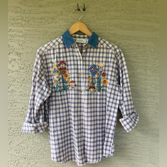 Authentic Original Vintage Style | Tops | Cottage Core Mushroom Granny ...